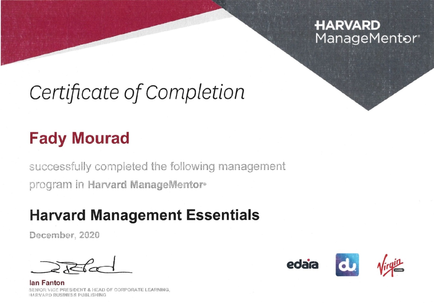 Harvard Management Essentials